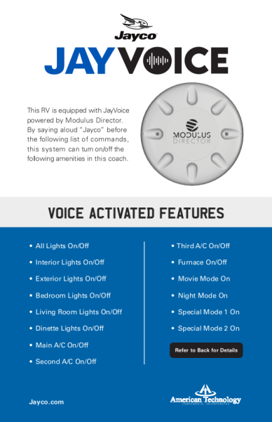 Jayco Introduces JayVoice System – RV PRO