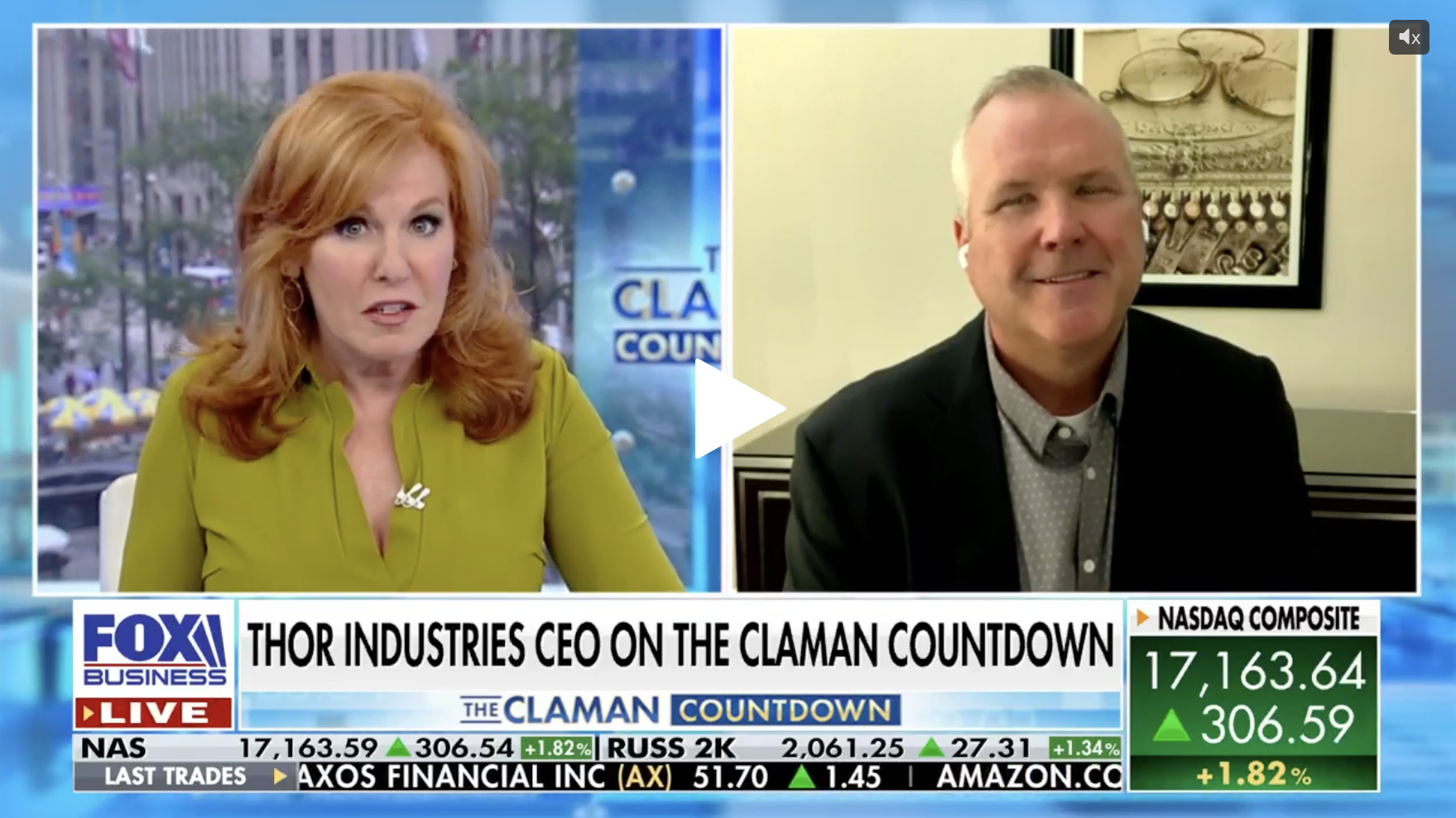 Fox Business Spotlights THOR’s Bob Martin on RV Sales – RV PRO